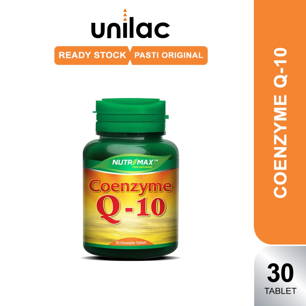 Jual (30 Tablet) Nutrimax Coenzyme Q-10 100mg - Coenzym/CoQ10/Co-Q10 ...
