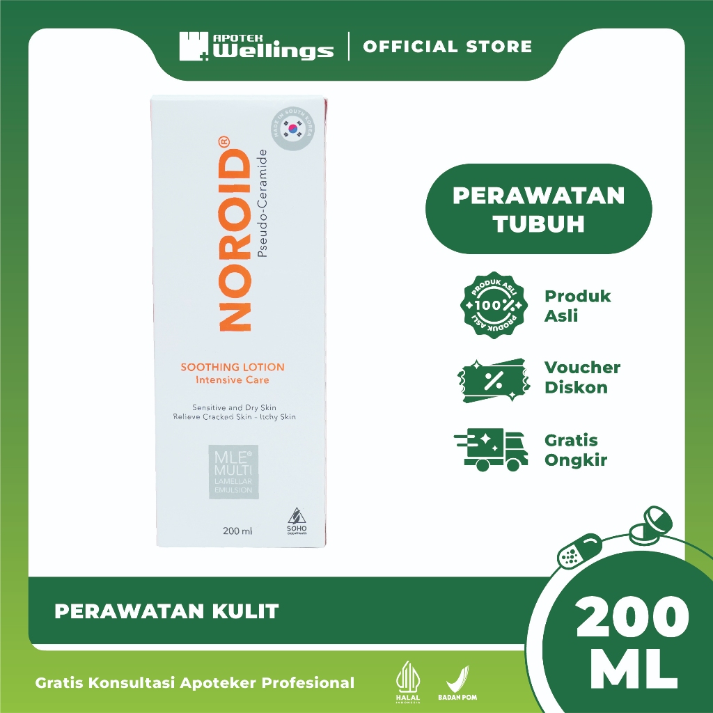 Jual Noroid Soothing Lotion Pelembab Kulit Kering & Sensitif 200ml ...