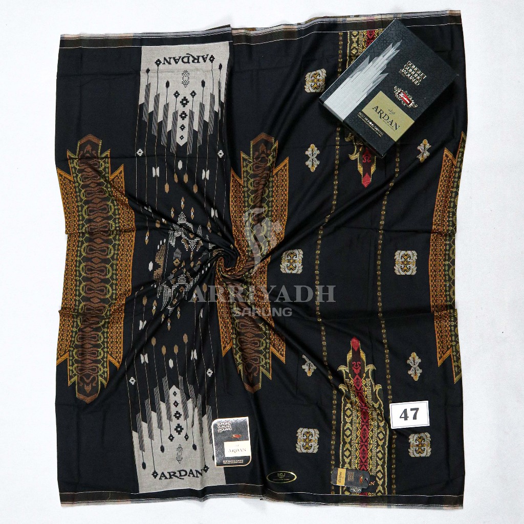 Jual Sarung Ardan Motif SGJ Songket Gunung Jaquard Putih Hitam Warna ...