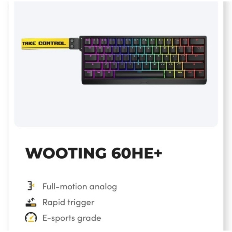 Jual Wooting 60HE+ Hall Effect Rapid Trigger Gaming Mechanical Keyboard ...