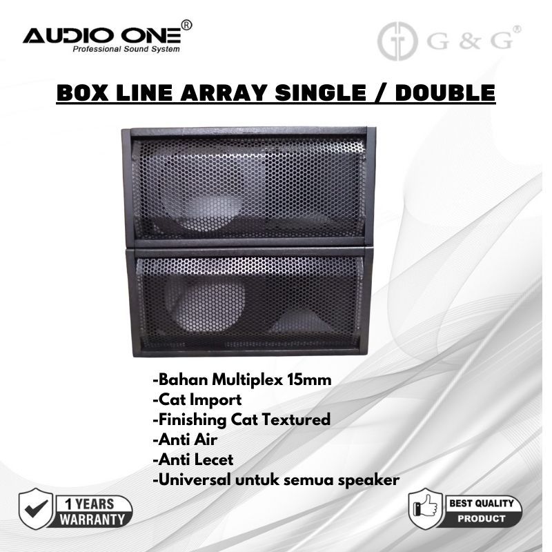 Jual Box Line Array Merk Audio One Single - Double 8 10 12 inch (1box ...