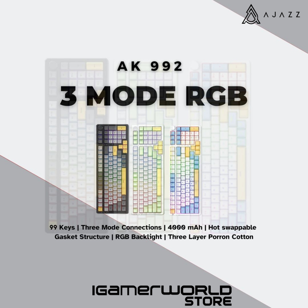 Jual AJAZZ AK992 RGB Hotswap Mehanical - Gaming Keyboard | Shopee Indonesia