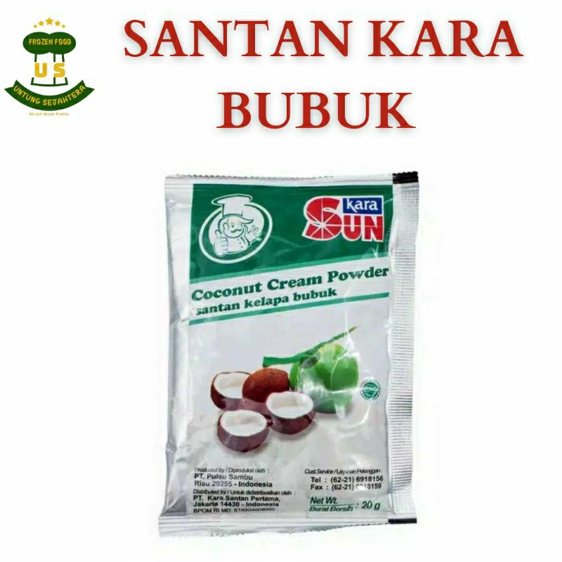 Jual Santan Kara Bubuk Santan Bubuk Sun Kara Santan Sachet 20gr Sun ...