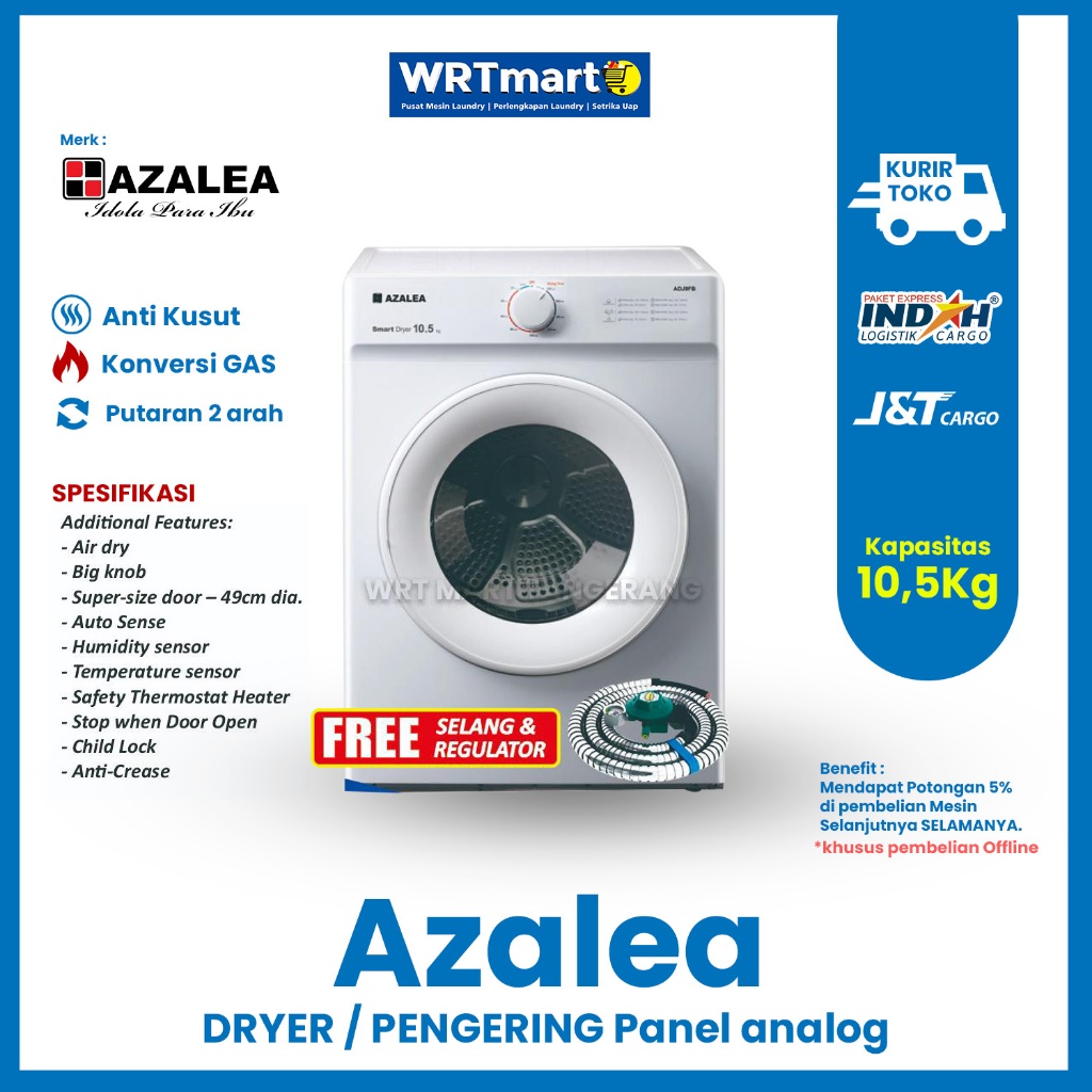 Jual Dryer Azalea 10,5kg | Mesin pengering laundry | Dryer Laundry ...