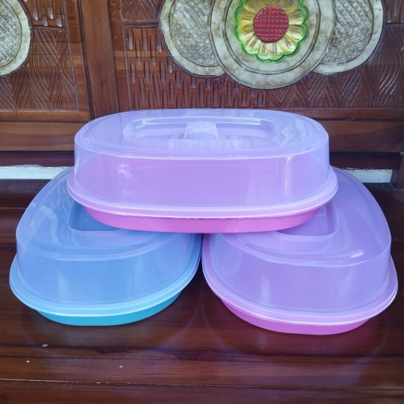 Jual tempat kue oval / tempat roti / tempat makanan / case bread elips ...