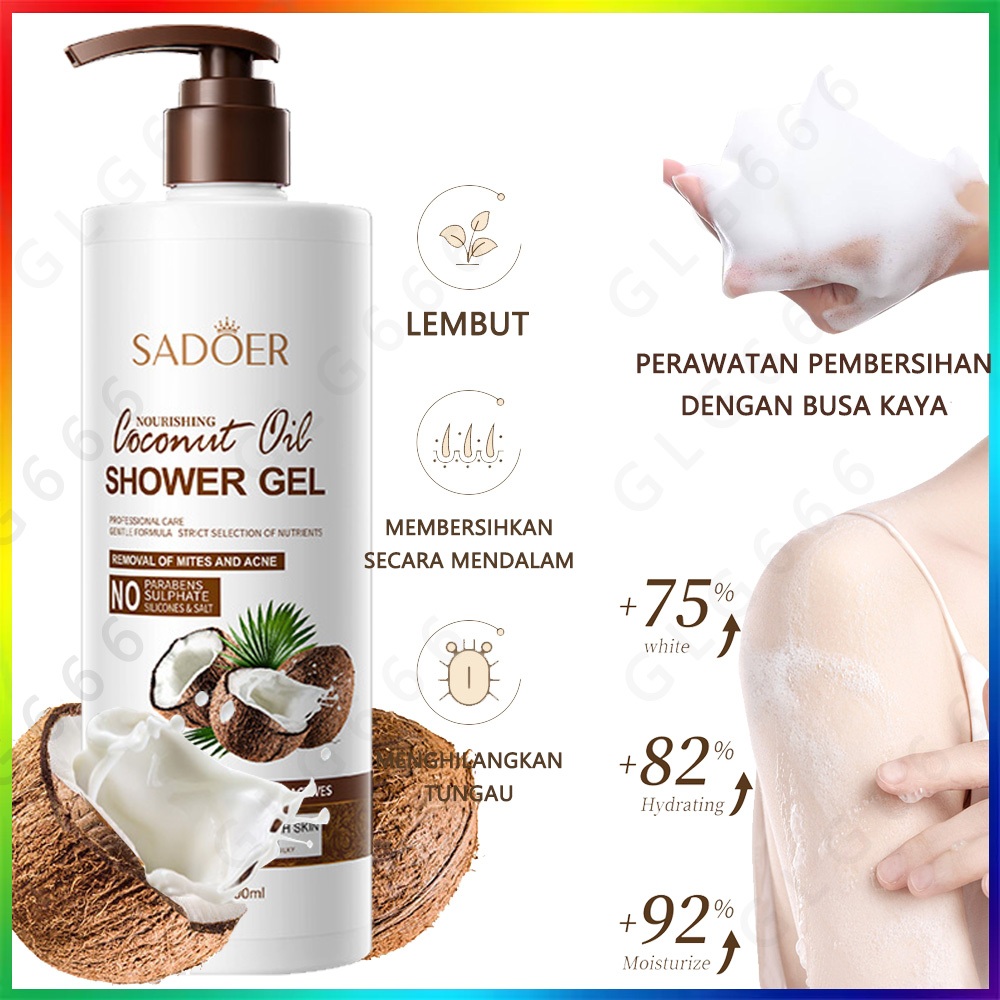 Jual SADOER Coconut Oil Brightening body lotion Lotion pemutih badan Bodi lotion Lotion pemutih ...