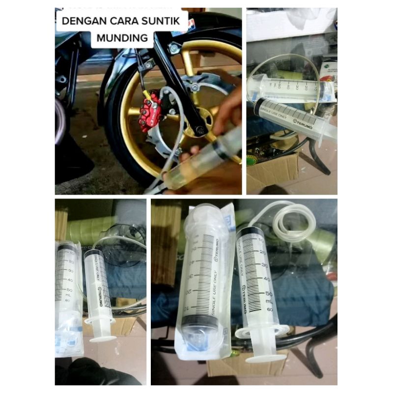 Jual Alat Bleeding Kuras Minyak rem motor/Mobil ukuran 50ml / 50cc ...
