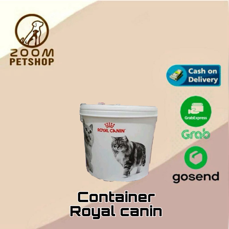 Jual half moon container royal canin 4 kg / tempat makanan kucing ...