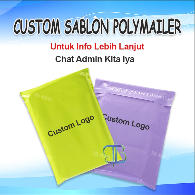 Jual Sablon Plastik Custom Logo Plastik Polymailer Plastik Packing ...