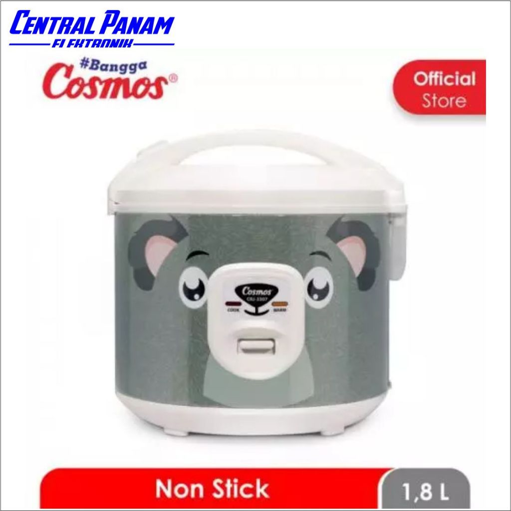 Jual COSMOS Rice Cooker Non Stick CRJ-3307- 1.8L FABELIA SERIES KOALA ...