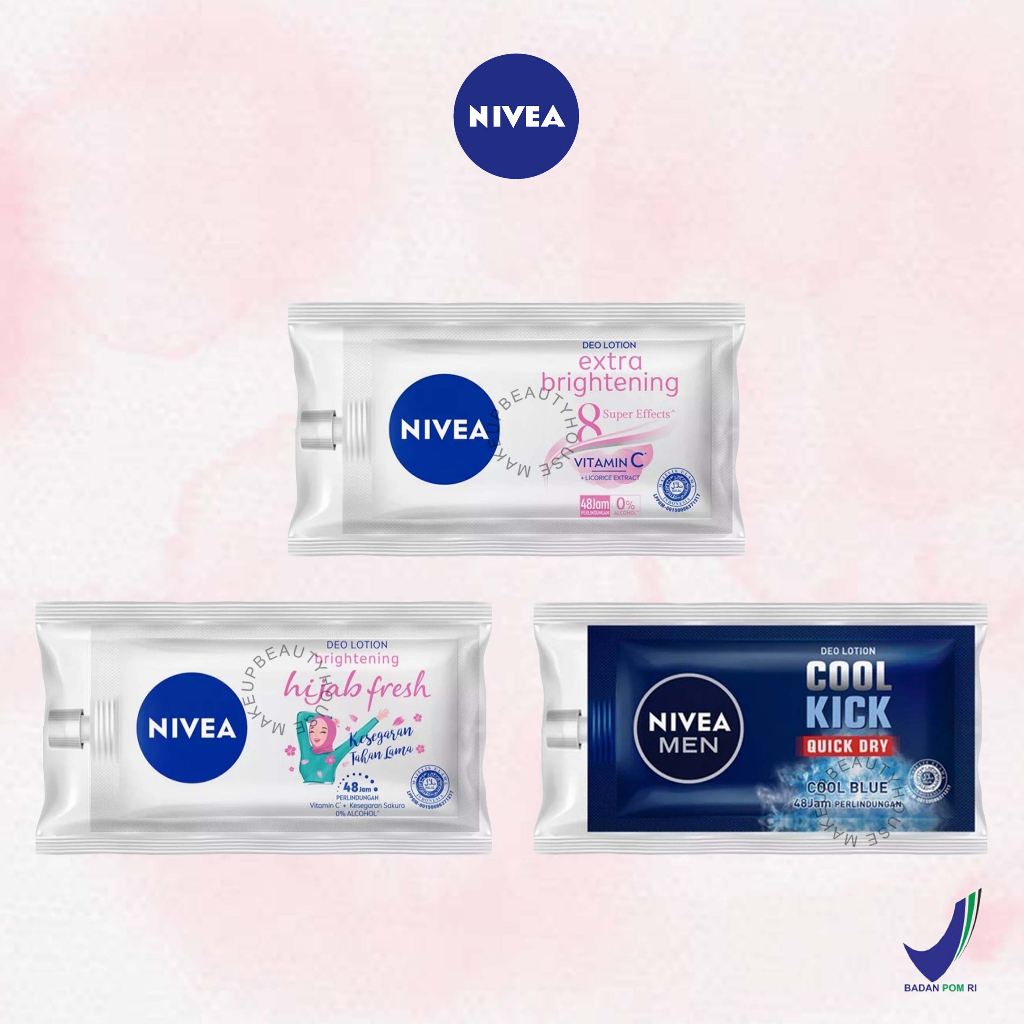 Jual NIVEA Deodorant Deo Lotion Sachet 9ml - Men Ice Cool | Hijab Fresh ...