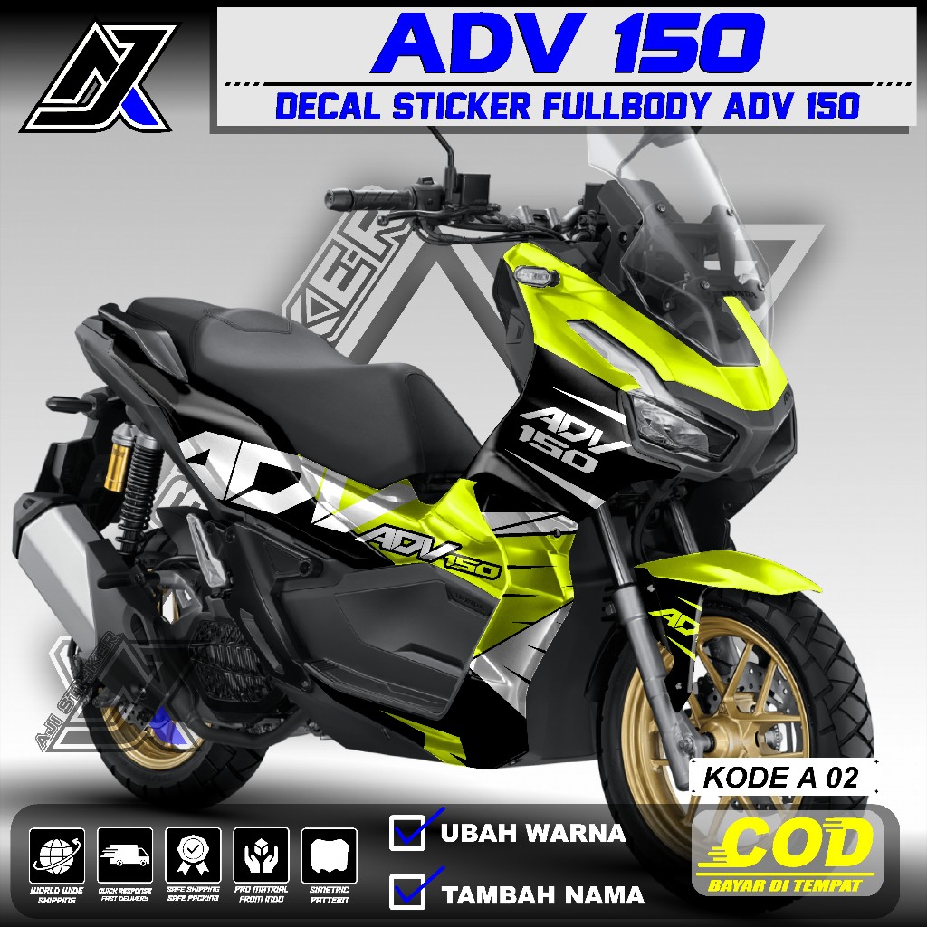Jual (COD)TERKAIT Decal ADV 150 Fullbody - Striping ADV 150 Desain ...