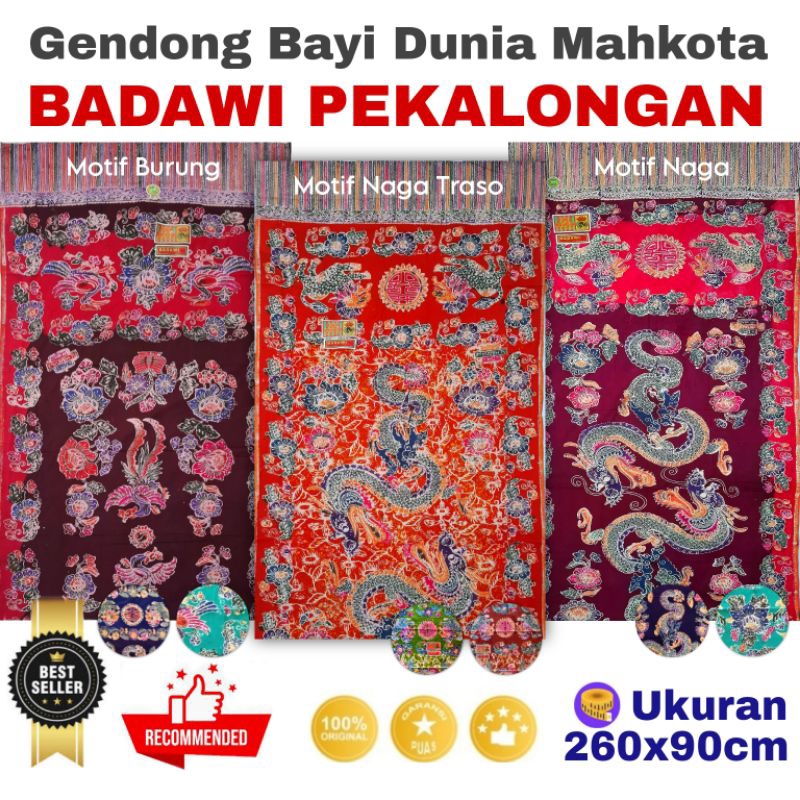 Jual Selendang Badawi Gendong Bayi Dunia Mahkota Batik Naga Liong ...