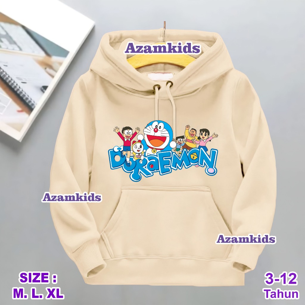 Jual HOODIE ANAK UMUR 2 3 4 5 6 7 8 9 10 11 12 TAHUN DORAEMON TERBARU ...