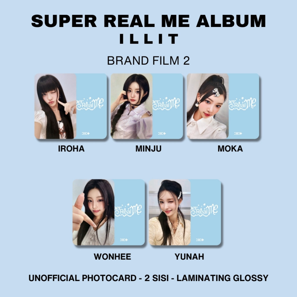 Jual photocard illit super real me album iroha minju moka wonhee yunah | Shopee Indonesia