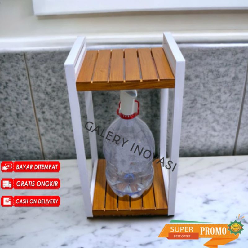 Jual Rak galon 2 susun / rak meja rice cooker / rak dispenser galon ...