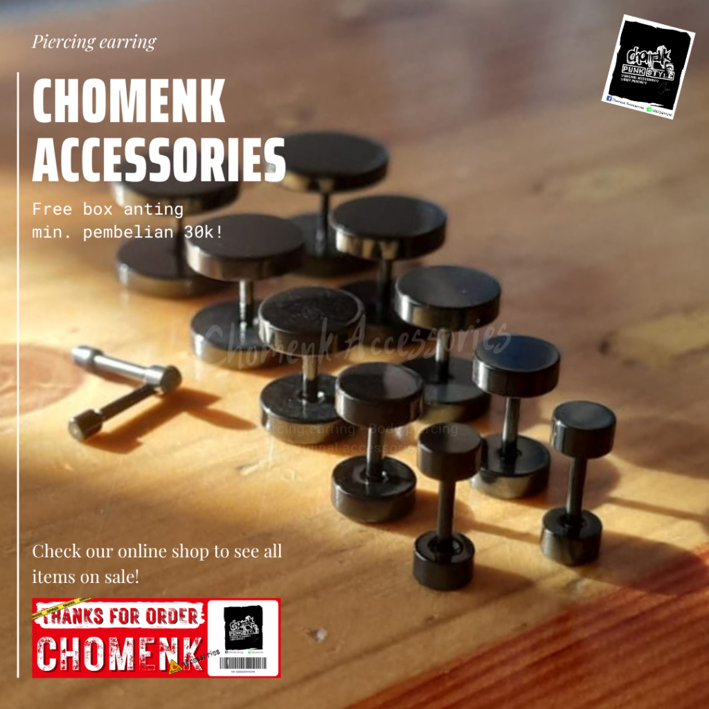 Jual anting tindik anting pria anting titanium anting tindik anting ...