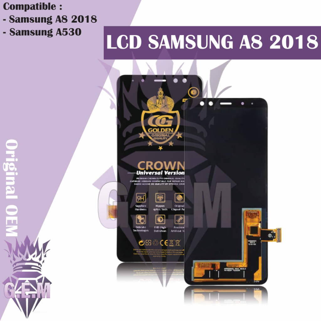 Jual LCD SAMSUNG A8 2018 / A530 / A8 PLUS / A730 TOUSCREEN FULLSET COMPLETE ORIGINAL PRESISI ...
