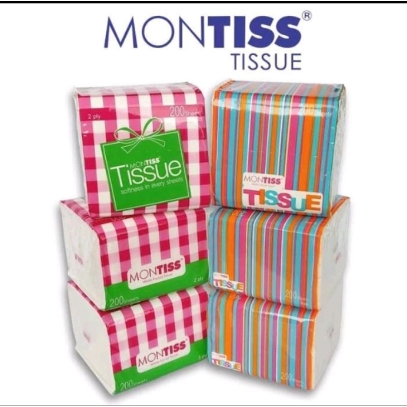 Jual Tissue Montiss Pop Up Tissue Compact Interfold 200 sheet | Shopee ...