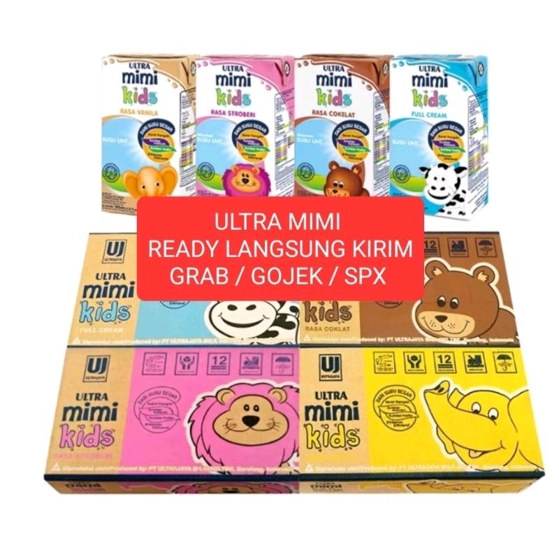 Jual ULTRA MIMI COKELAT VANILA STRAWBERRY FULL CREAM | Shopee Indonesia