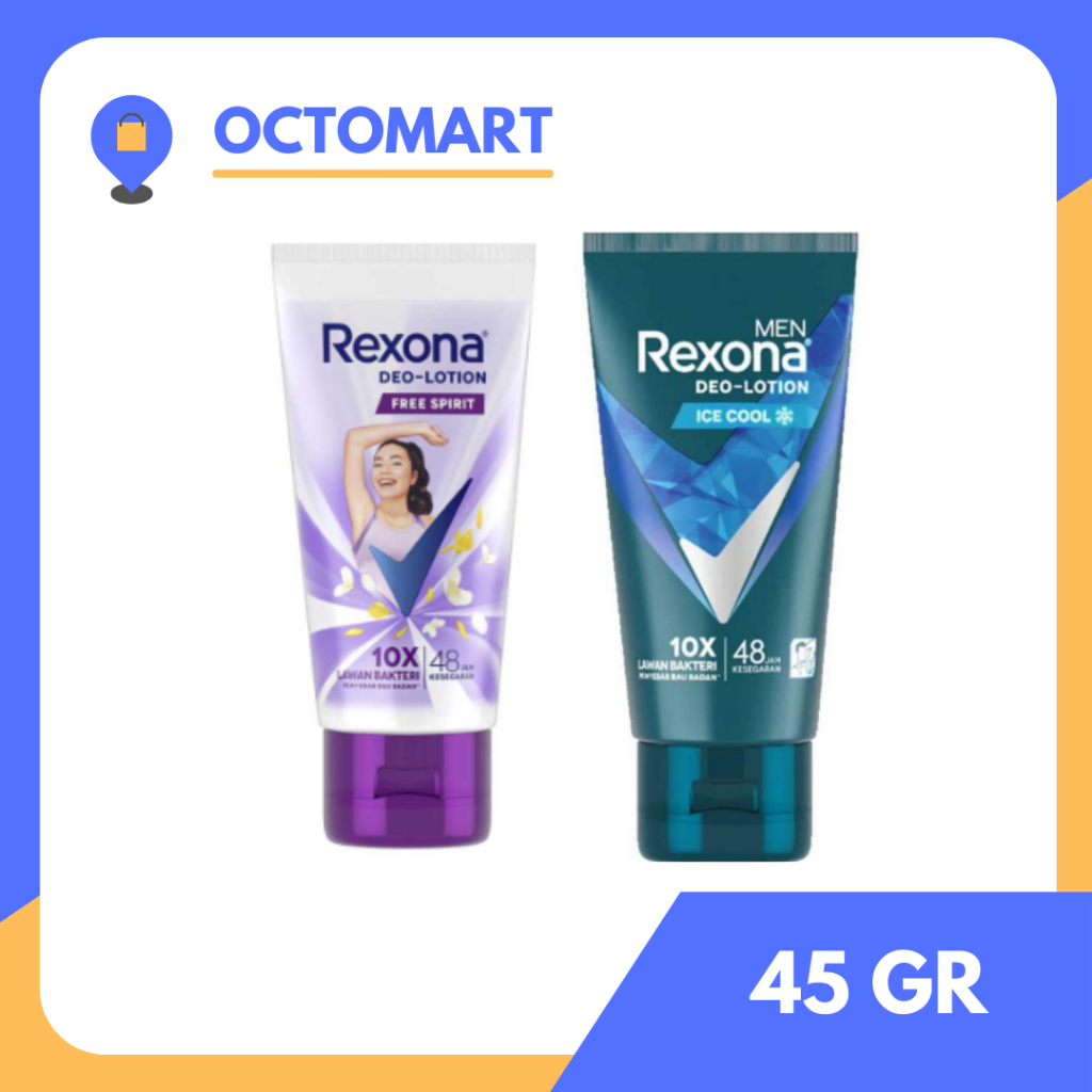 Jual REXONA DEO LOTION 45gr / Rexona Men Deolotion Deodorant 45g / 45 g / 45 gr | Shopee Indonesia