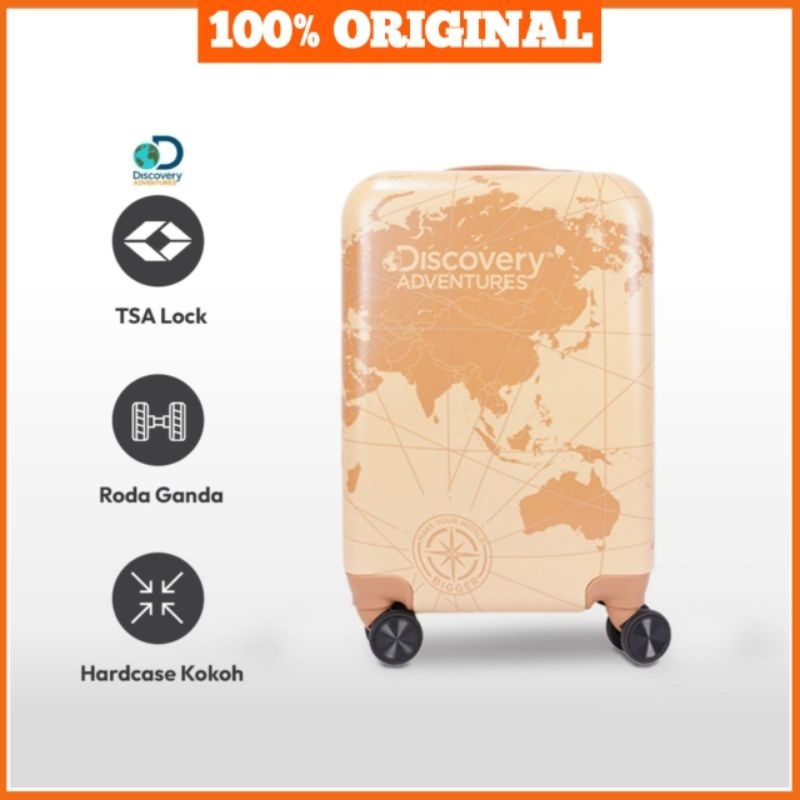 Jual Discovery Adventures 20 Inci Koper World Map | Shopee Indonesia