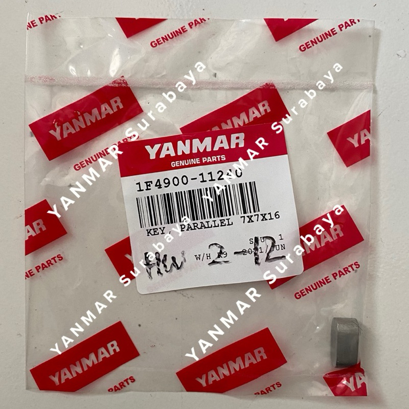 Jual Key 7x7x16 / Spi Main shaft / Roller Arm Shaft Yanmar HW YMM 2-12 ...