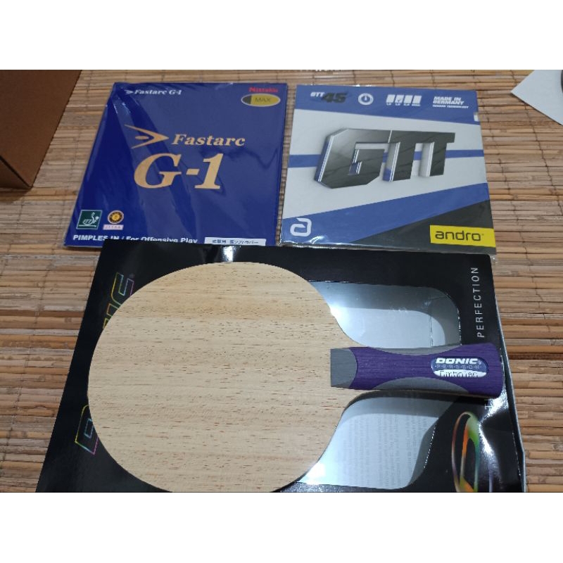 Jual PAKET BATS TENIS MEJA DONIC PERSSON CARBO TEC PLUS NITTAKU ...