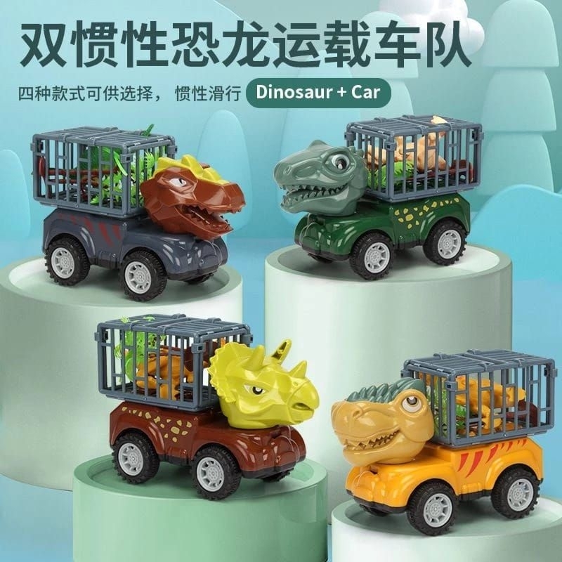 Jual Mainan Dinosaurus Transport Car Truk Dino mobil kepala dino ...