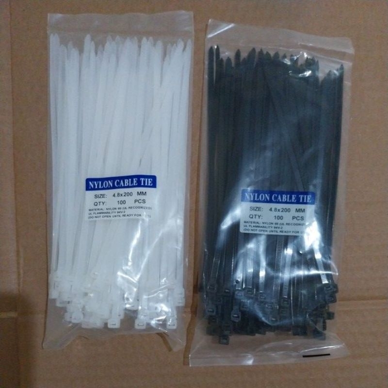Jual Cable Ties/Kabel Ties 4,8 x 200 mm (20 cm)isi 100pc DijaminKuat | Shopee Indonesia