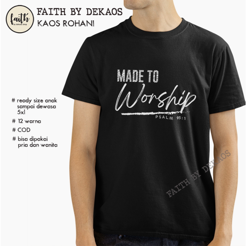 Jual kaos rohani kristen katolik baju rohani pria wanita anak terbaru ...