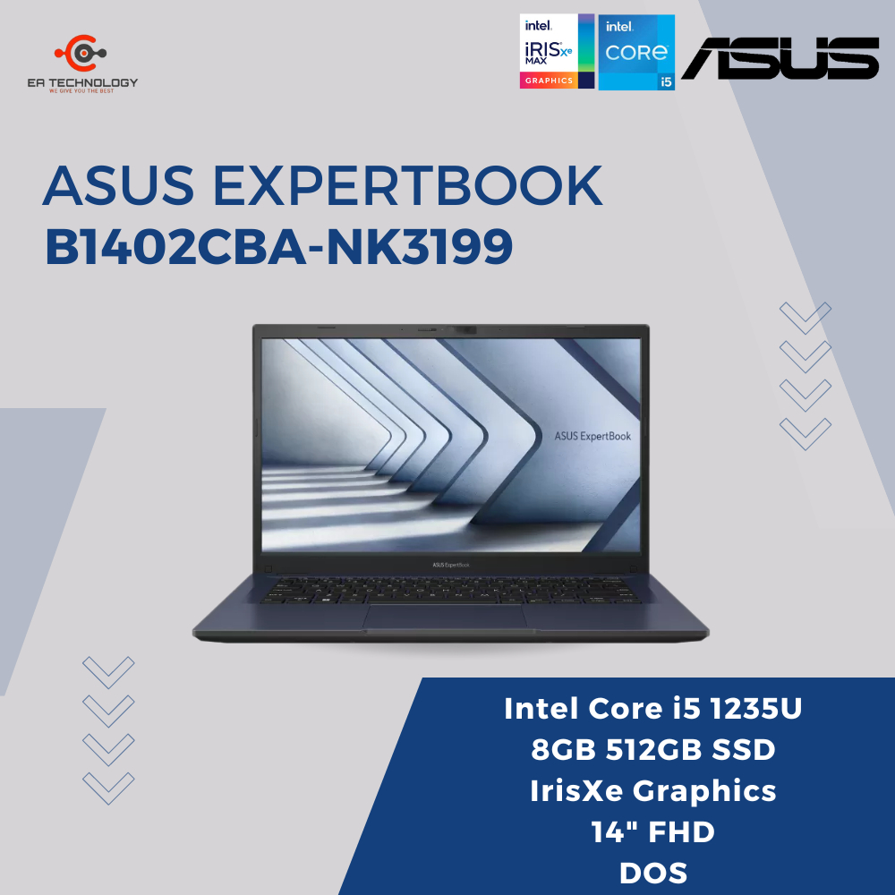Jual ASUS ExpertBook B1402CBA-NK3199 i5-1235U 8GB 512SSD IrisXe 14" FHD ...