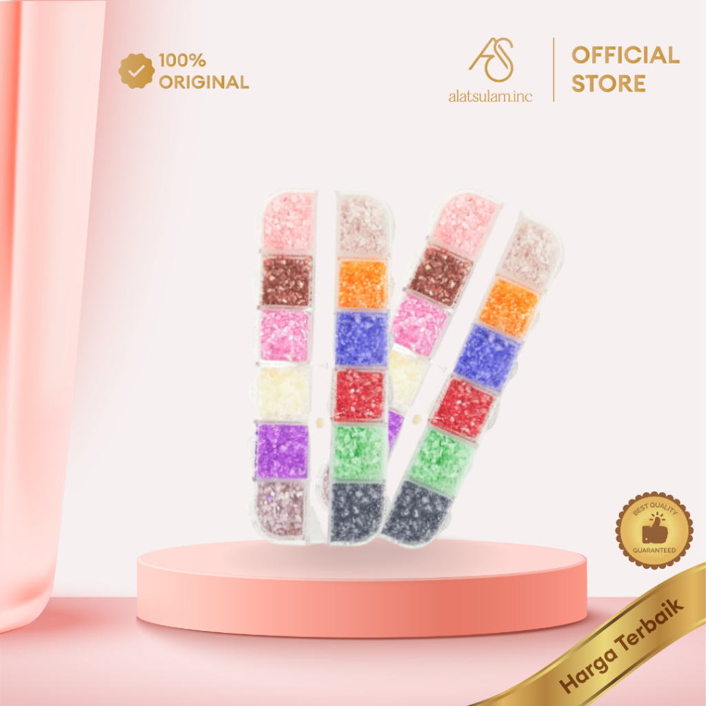 Jual Micro Beads Manik-manik Pernak-pernik Kuku 12 Warna | Shopee Indonesia