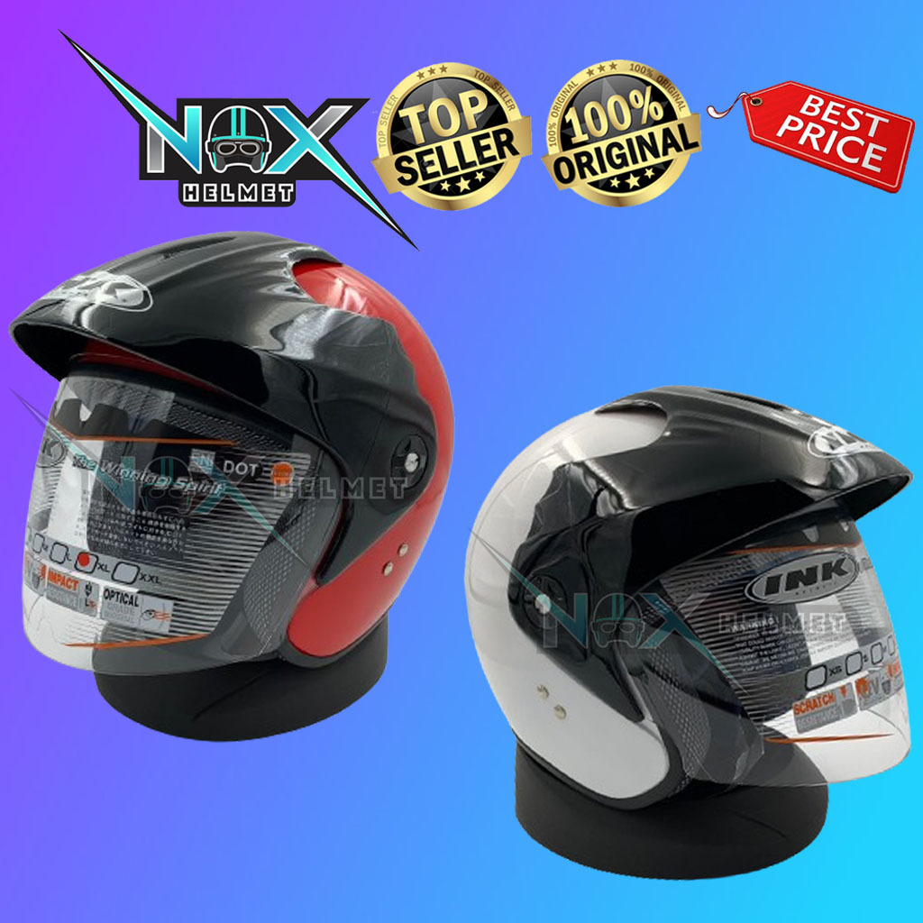 Jual Helm INK CX 390 ORIGINAL Klasik Classic Batman Solid/Polos Half ...