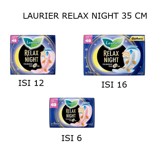 Jual Laurier Relax Night Wing 35 CM | Shopee Indonesia