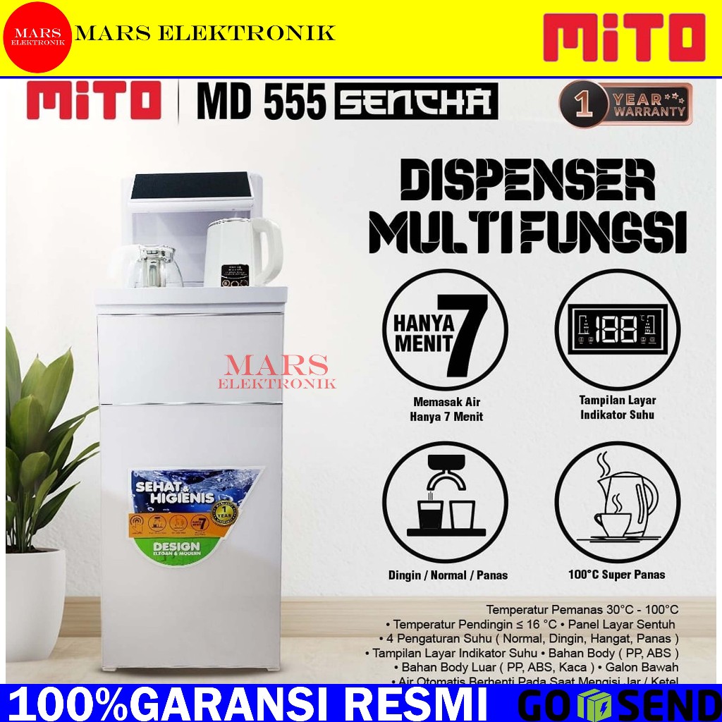 Jual DISPENSER MITO MD555 - NEW 2024 - WATER DISPENSER GALON AIR - MD 555 MITO SENCHA - READY ...