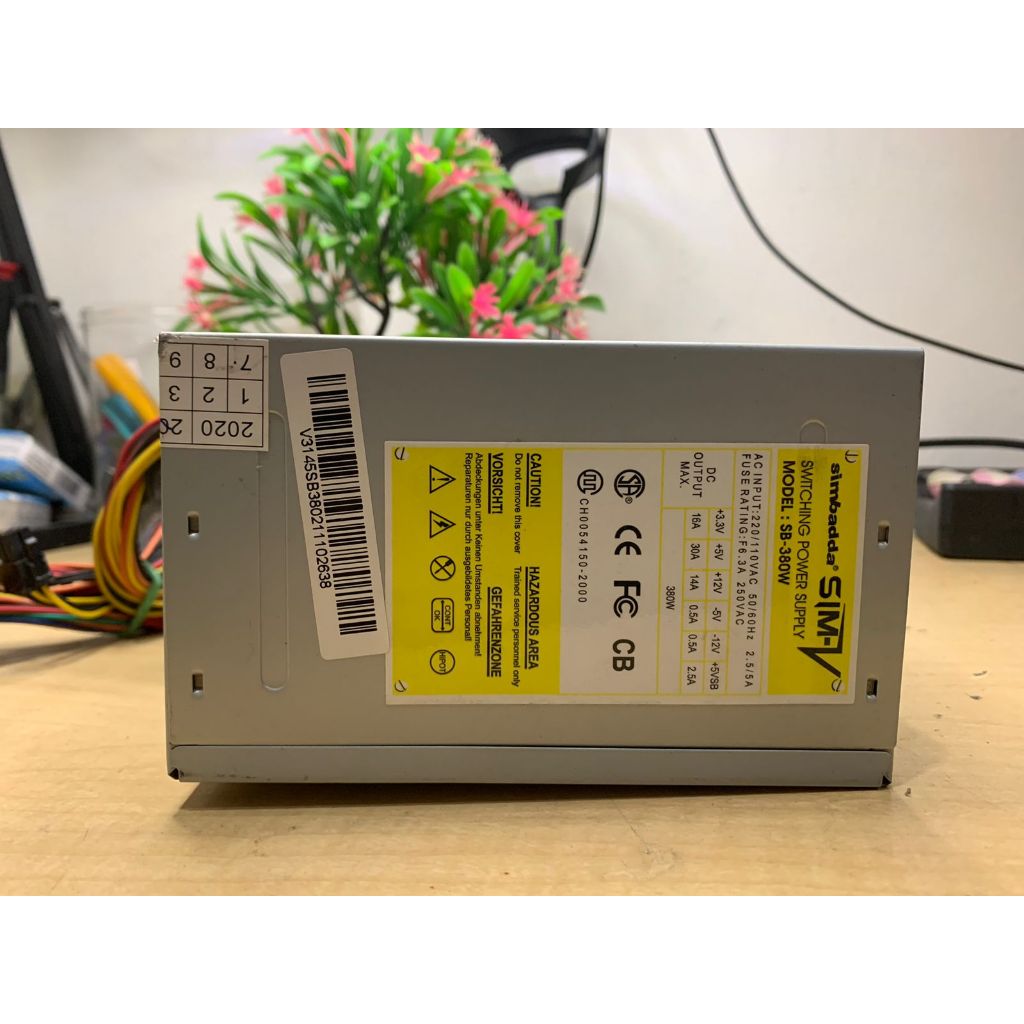 Jual POWER SUPPLY SIMBADDA 380W / SIM V KONDISI SECOND | Shopee Indonesia