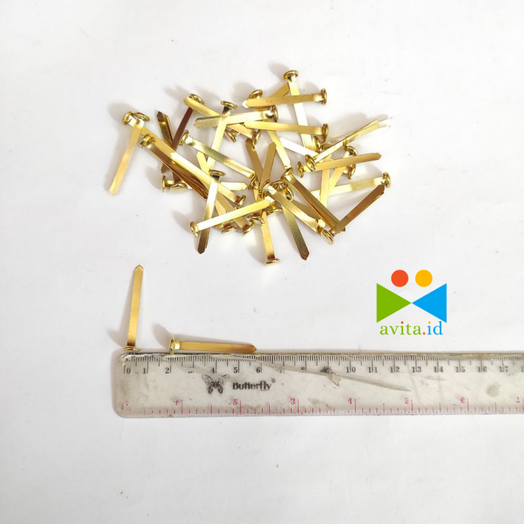 Jual avita.id 1 Biji Paku Belah Besi / Paper Fastener 1 pcs / Paku ...