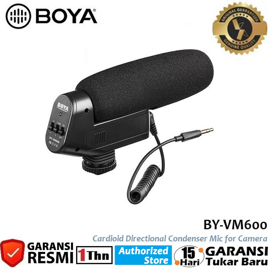 Jual BOYA BY-VM600 Cardioid Directional Condenser Mic Microphone for ...