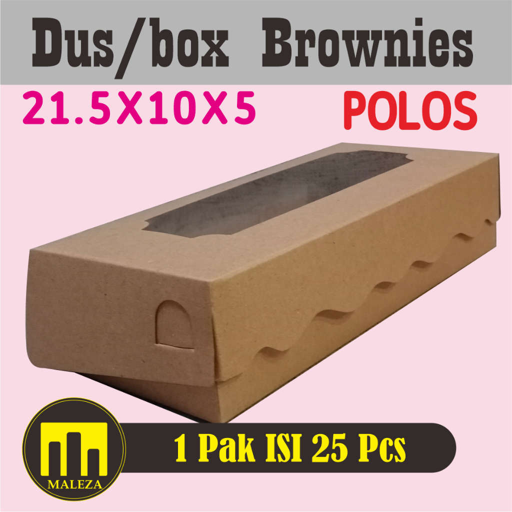 Jual Box brownies 21x10x5/Dus Brownies/kotak brownies/box bolen polos ...