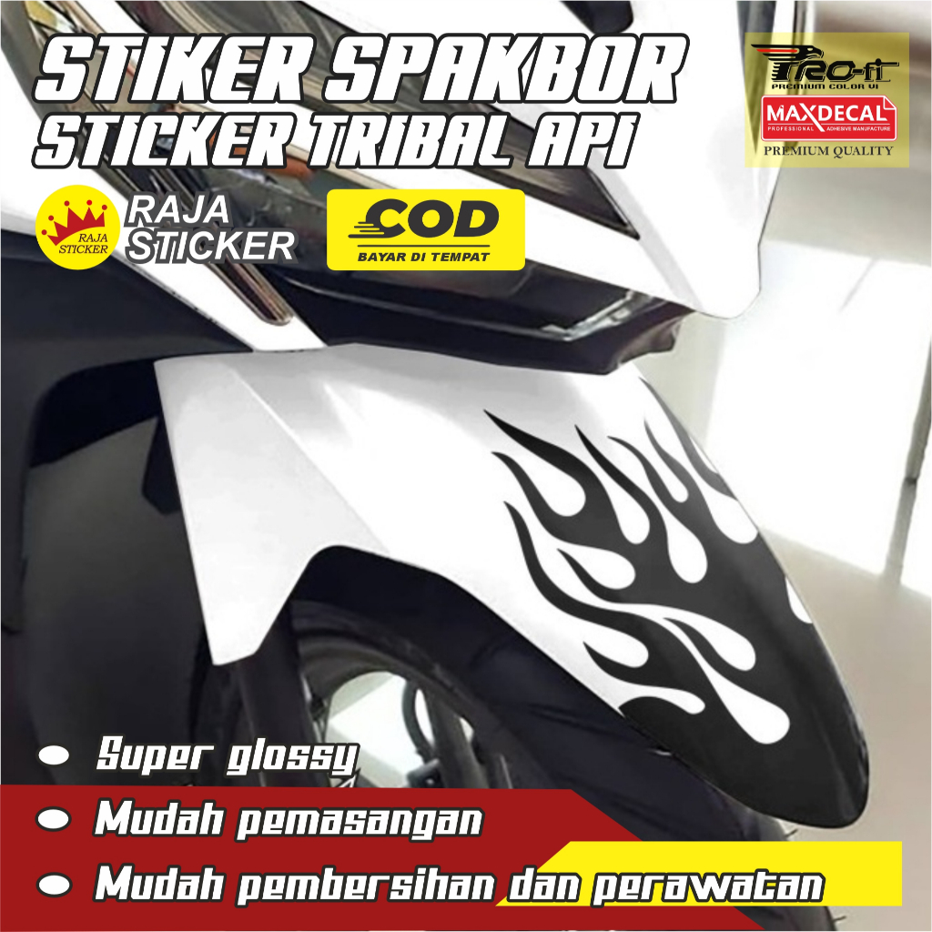 Jual Sticker stiker cutting spakbor lidah api | Shopee Indonesia