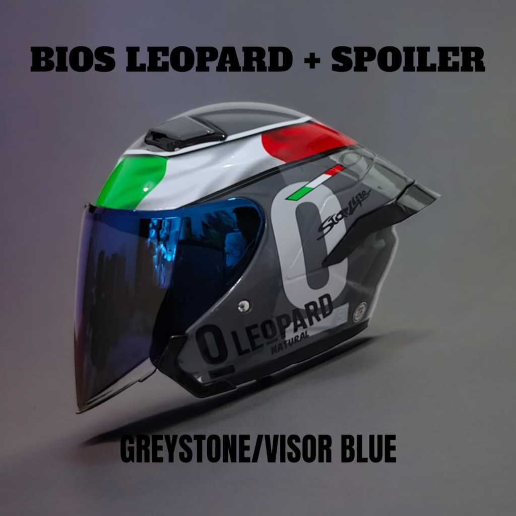 Jual HELM CAT BIOS LEOPARD SPOILER SNI MURAH | Shopee Indonesia