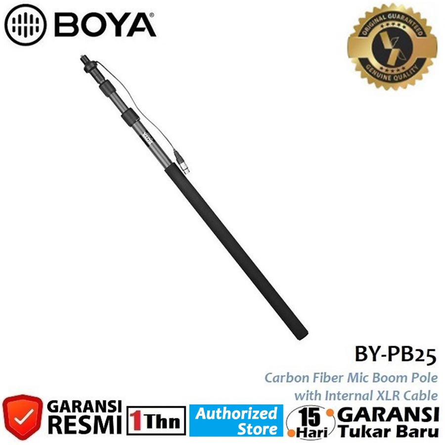 Jual BOYA BY-PB25 Carbon Fiber Microphone Boom Pole with Internal XLR ...