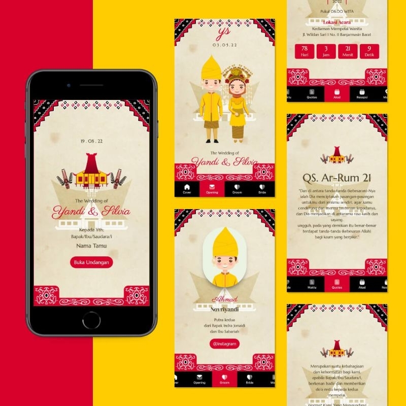 Jual Undangan Pernikahan Digital Website Kekinian Tema Adat Daerah 2 ...