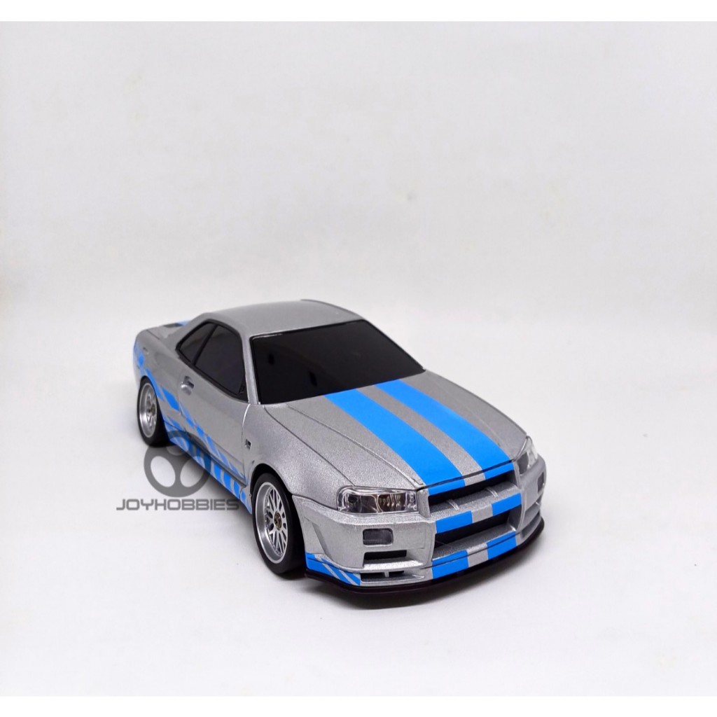 Jual LDRC 1:18 LD1899 Drift RWD Nissan SKYLINE GTR R34 ,Body Diecast ...