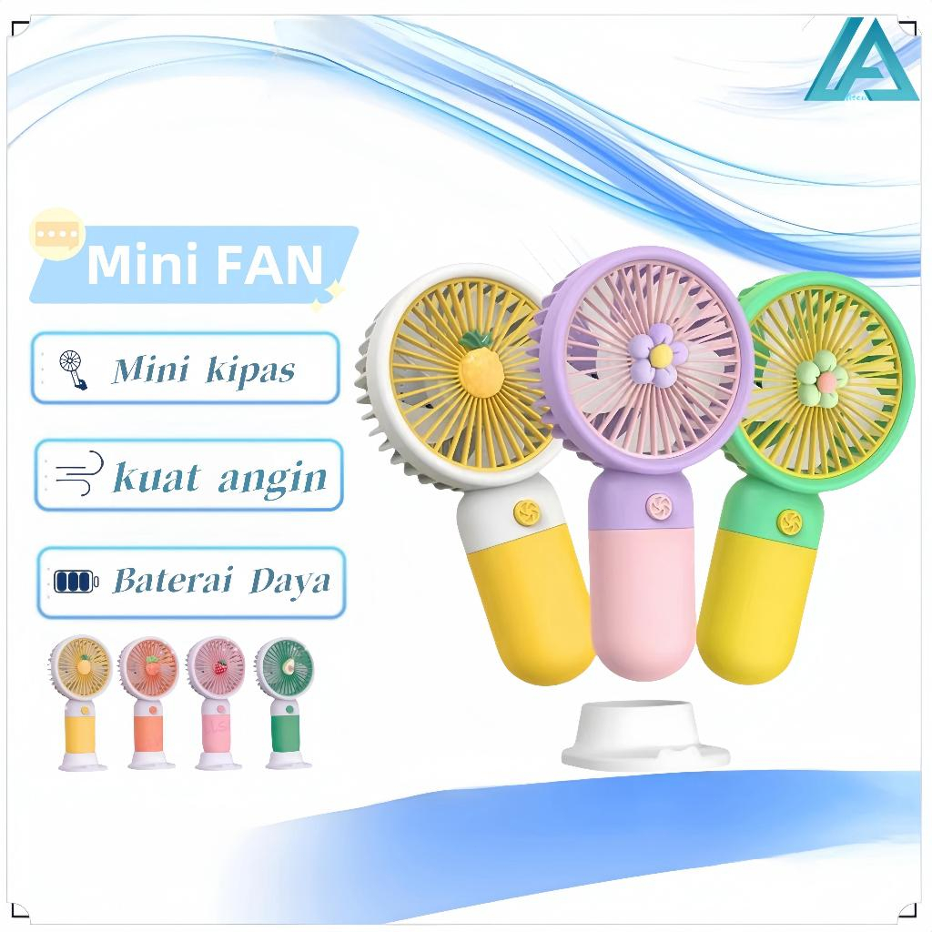 Jual Kipas Genggam Mini Kipas Mini Lucu Model Kartun Buah dan Bunga ...