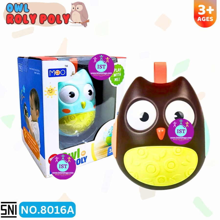 Jual COM Roly Poly Owl Chime Rattle Baby Toys Mainan Bayi Edukatif ...