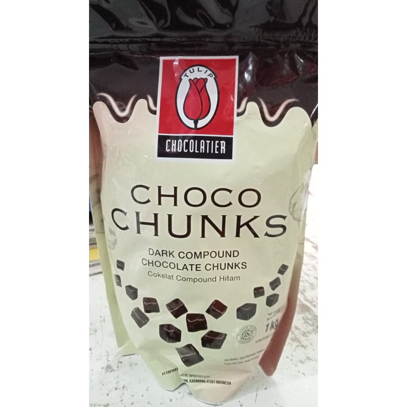 Jual Chocolatier Choco Chunks Dark Compound 1 Kg | Shopee Indonesia