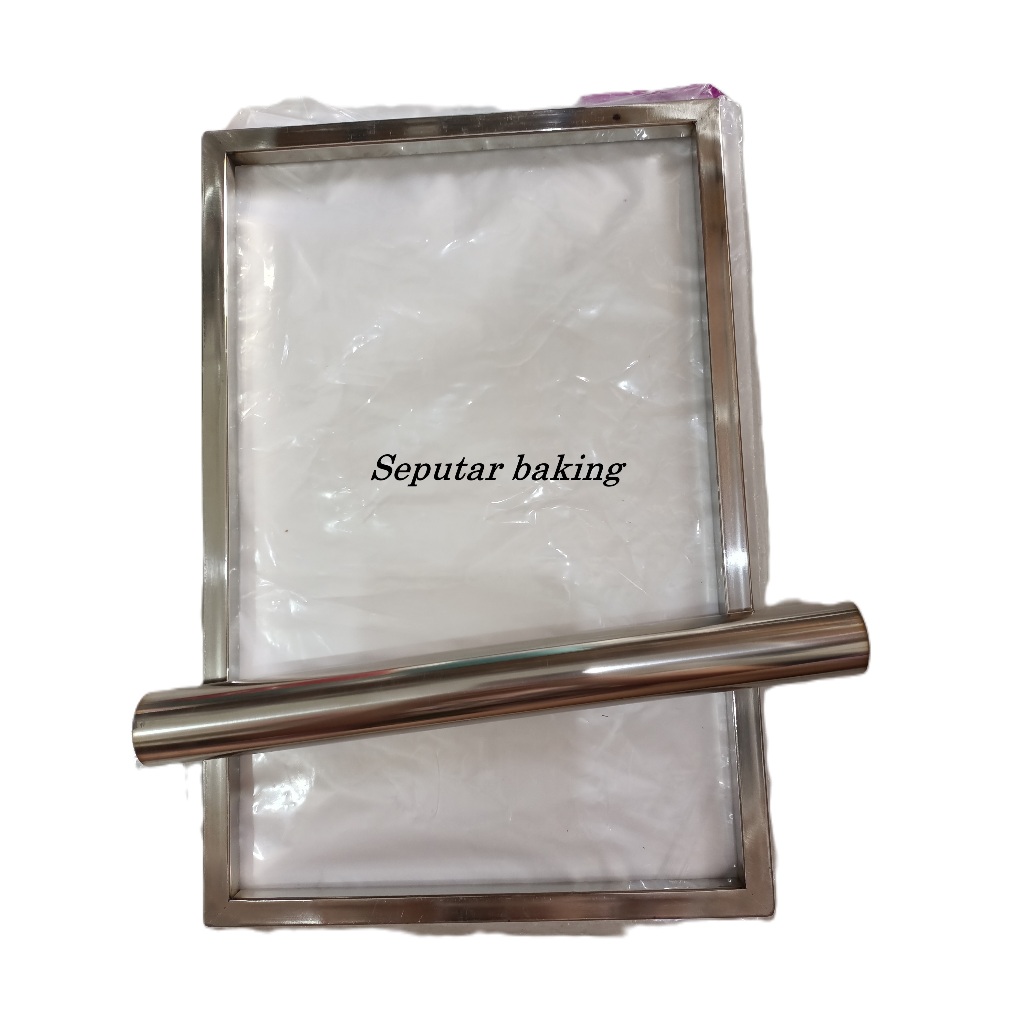 Jual Bingkai dan Rolling Pin Stainless (1 set) / Bingkai Kue kering ...