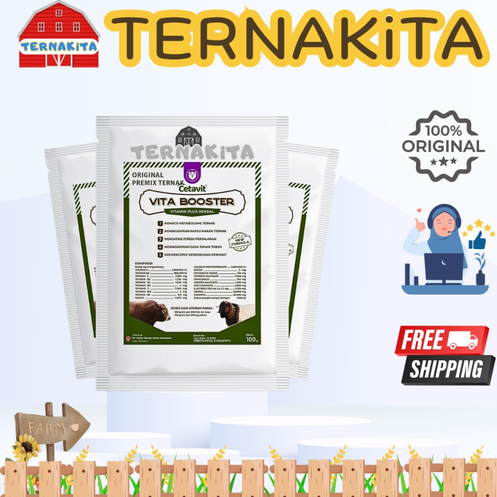 Jual VITA BOOSTER 100 gr - Mulitivitamin Vitamin Herbal Ternak Sapi ...